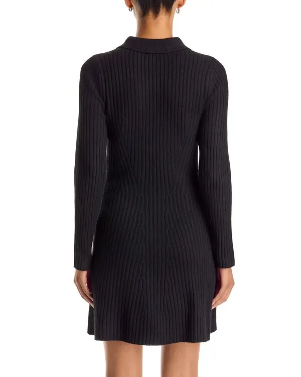 Aqua Poppaea Ribbed Mini Sweater Dress Exclusive