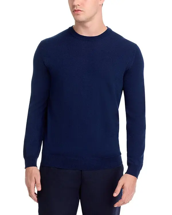 SLOWEAR Flex Wool Blend Crewneck Sweater - Medium Blue