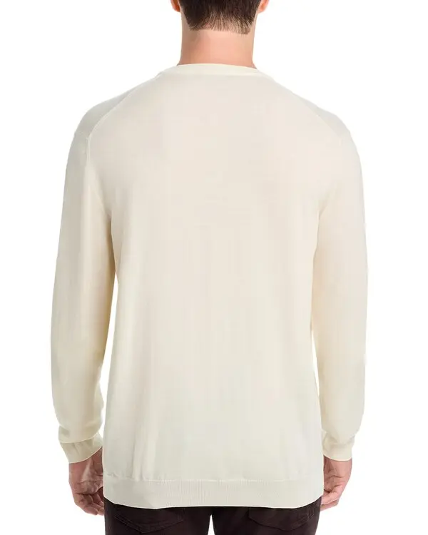 SLOWEAR Flex Wool Blend Crewneck Sweater - Open White