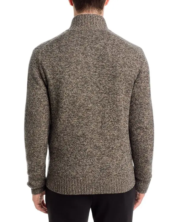 SLOWEAR Marble Wool Stand Collar Button Sweater