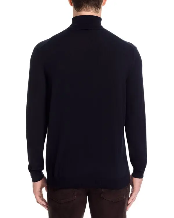 SLOWEAR Flex Wool Blend Turtleneck Sweater - Dark Blue