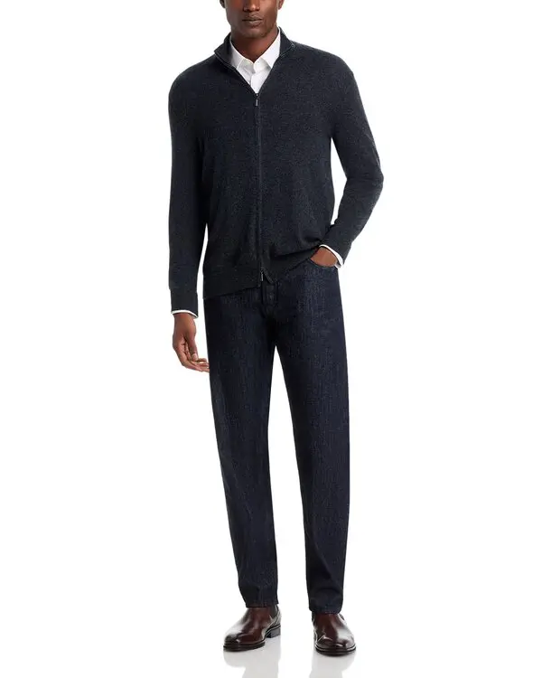 Bloomingdale'S Cashmere Full Zip Sweater Exclusive - Coal