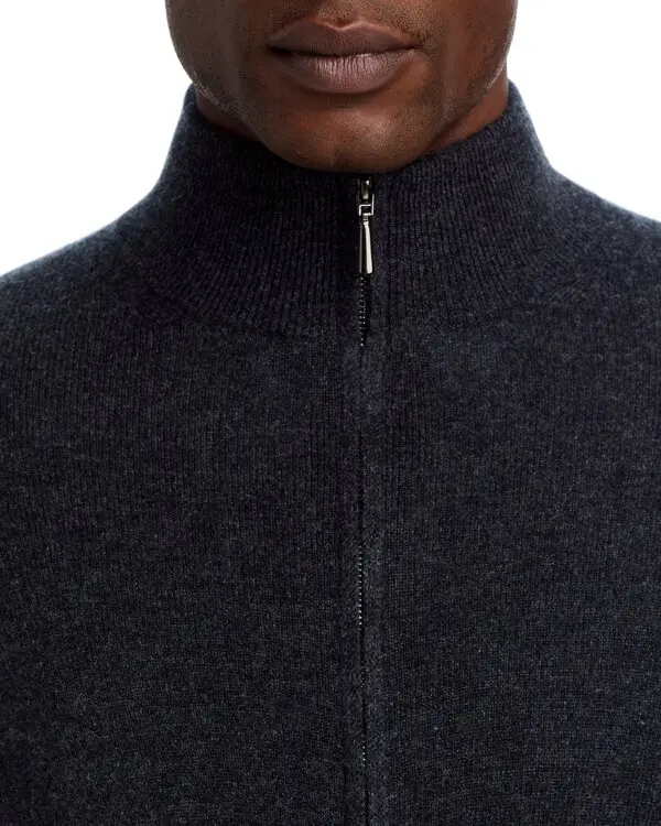 Bloomingdale'S Cashmere Full Zip Sweater Exclusive - Coal