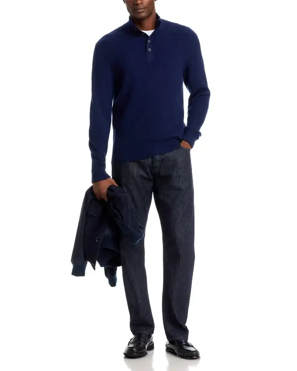 Bloomingdale'S Heavyweight Wool Blend Sweater Exclusive - Navy