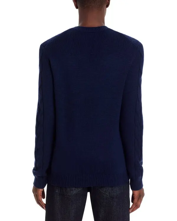 Bloomingdale'S Cable Wool Blend Sweater Exclusive - Navy