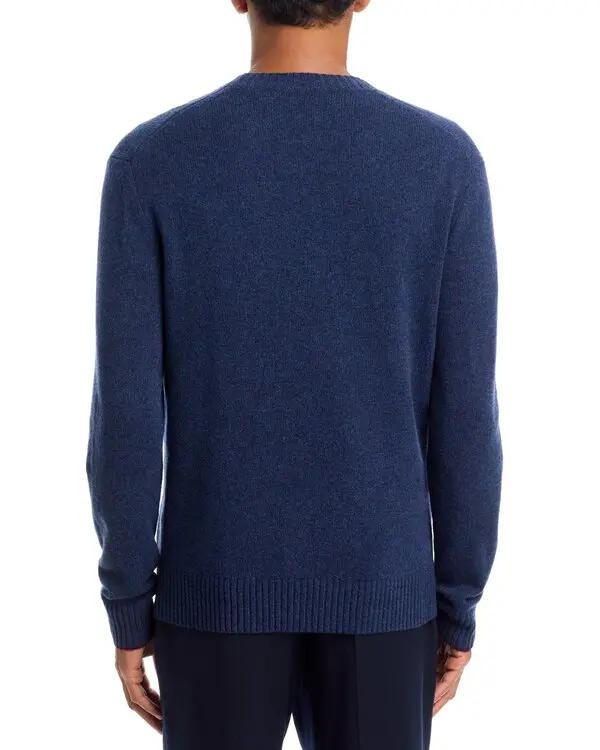 Bloomingdale'S Donegal Crewneck Exclusive - Navy Fleck
