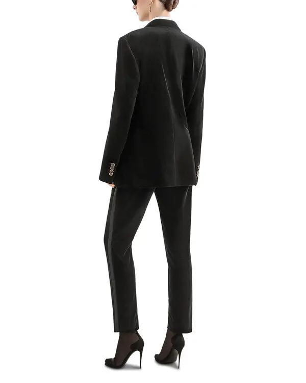 Dolce & Gabbana Velvet Tailored Tuxedo Pants