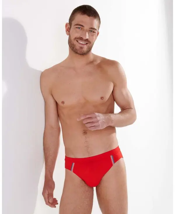 HOM Nautical Cup Swim Mini Briefs - Red