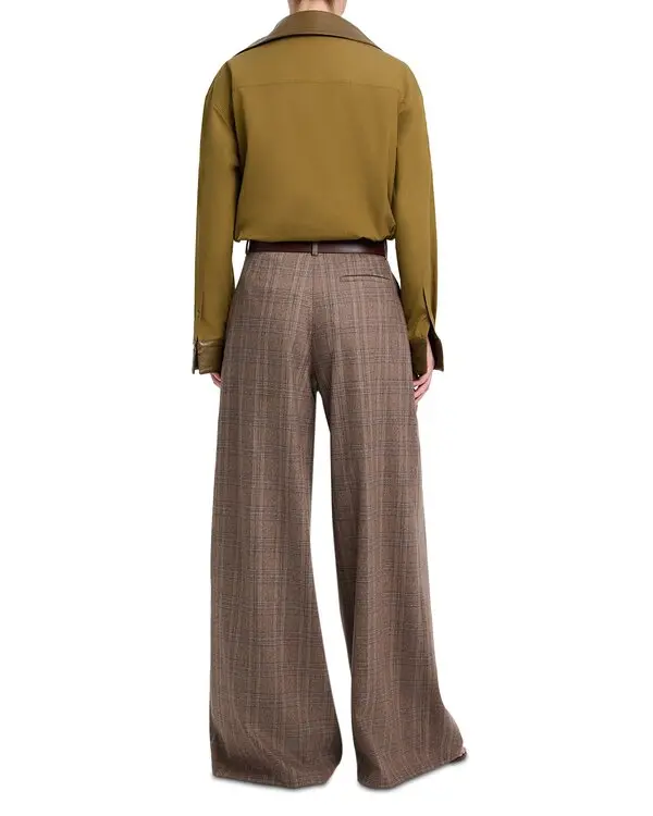 TWP Avery Wool-blend Wide Leg Pants