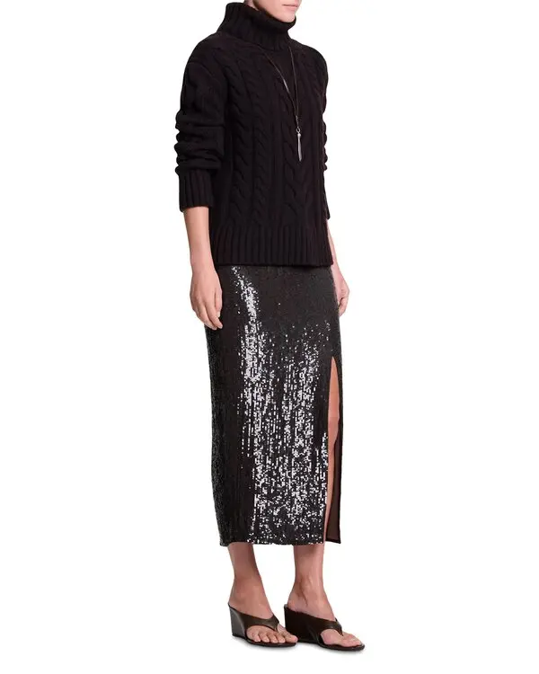 TWP Traveling Turtleneck Cashmere Sweater - Dark Brown