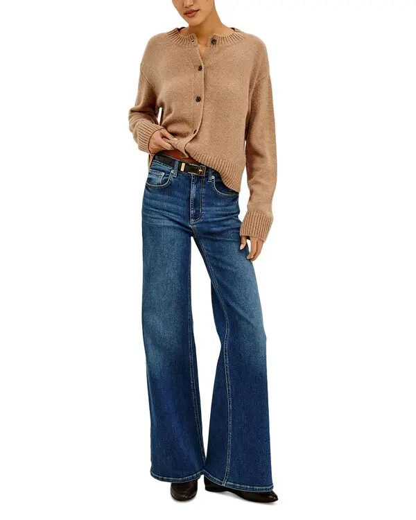 Rails Carre Cotton, Wool & Cashmere Cardigan Sweater