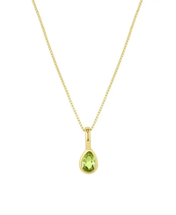 SET & STONES Teardrop Birthstone Necklace - August