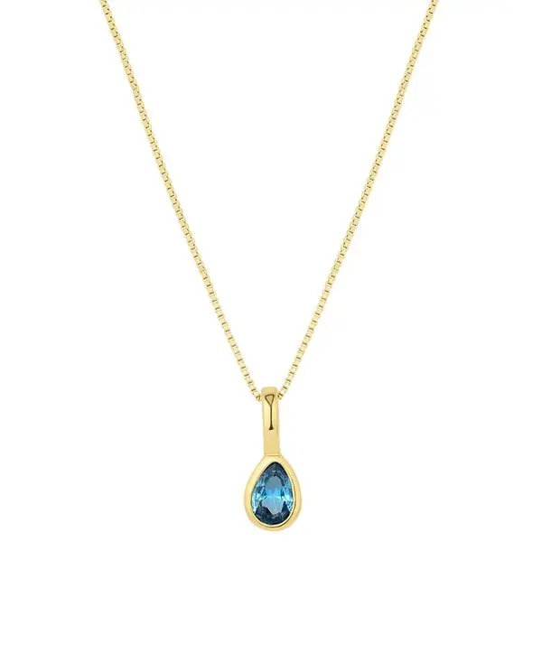 SET & STONES Teardrop Birthstone Necklace - December