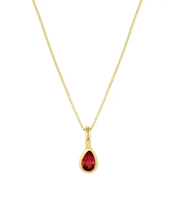 SET & STONES Teardrop Birthstone Necklace - January
