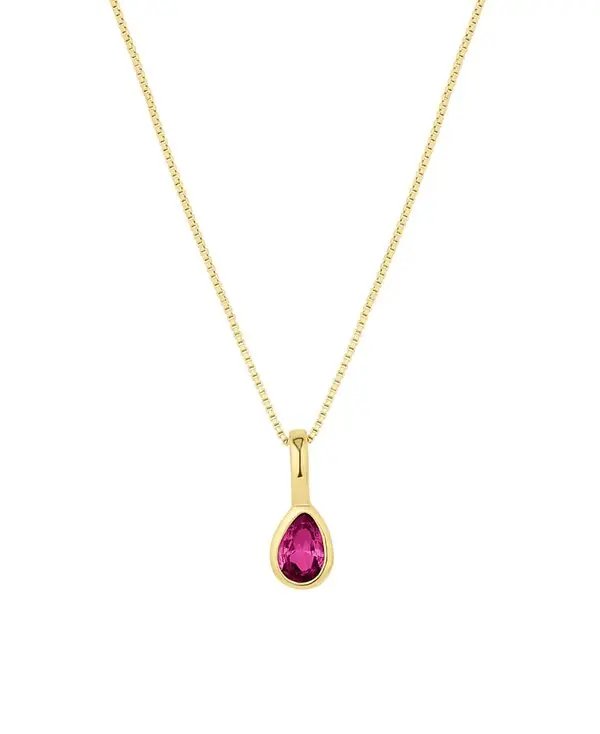 SET & STONES Teardrop Birthstone Necklace - July