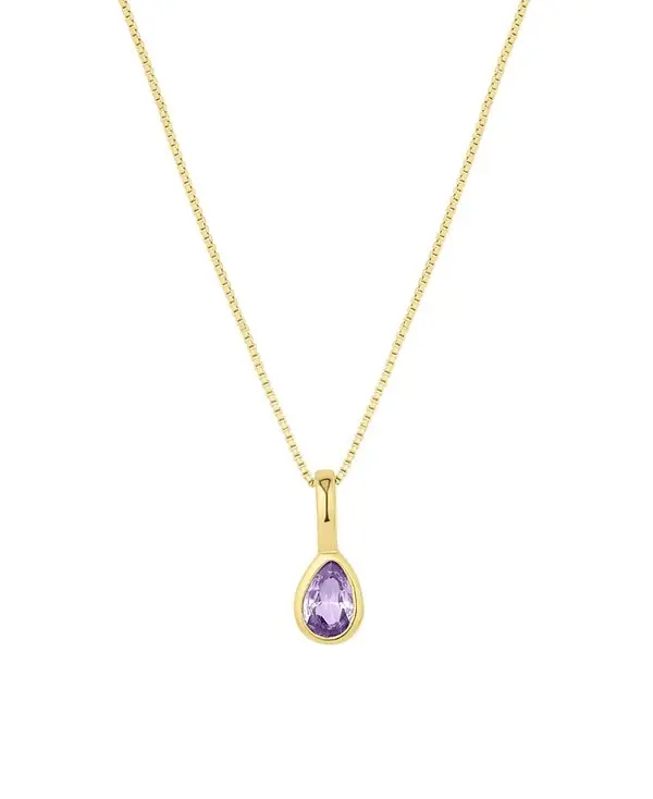 SET & STONES Teardrop Birthstone Necklace - June
