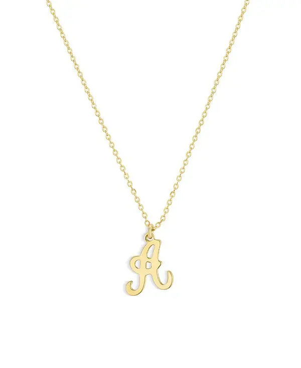 SET & STONES Gianna Initial Necklace - Letter - A