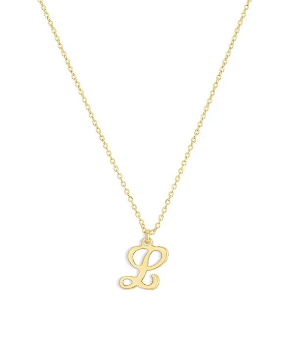 SET & STONES Gianna Initial Necklace - Letter - L