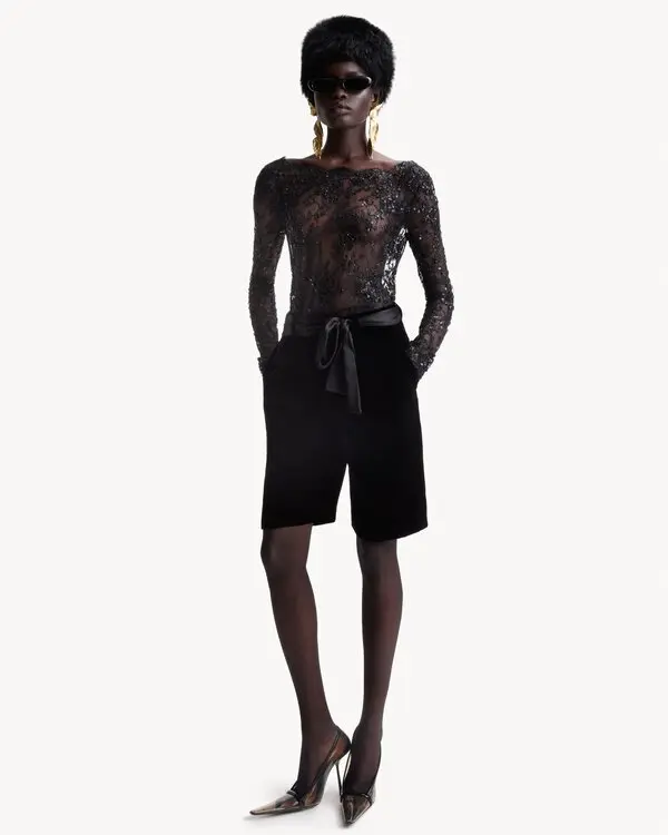 Saint Laurent Lace Bodysuit