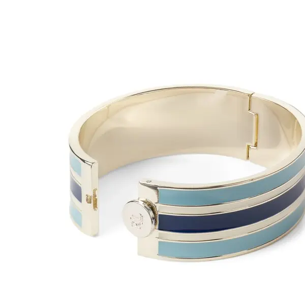 Ralph Lauren Silver-plated & Enamel Crest Bangle