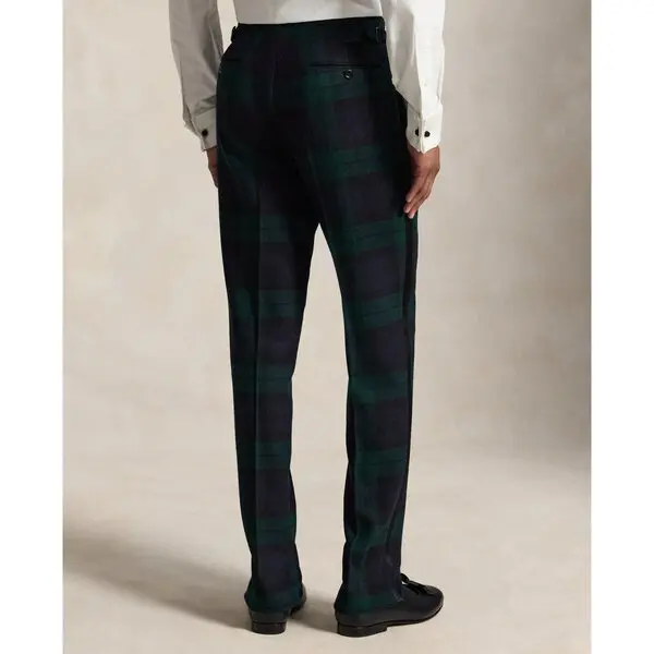 Ralph Lauren Plaid Tuxedo Trouser