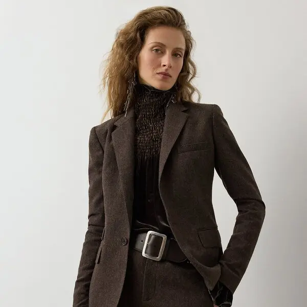 Ralph Lauren Parker Striped Herringbone Jacket