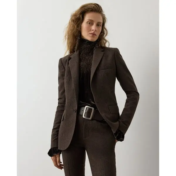 Ralph Lauren Parker Striped Herringbone Jacket