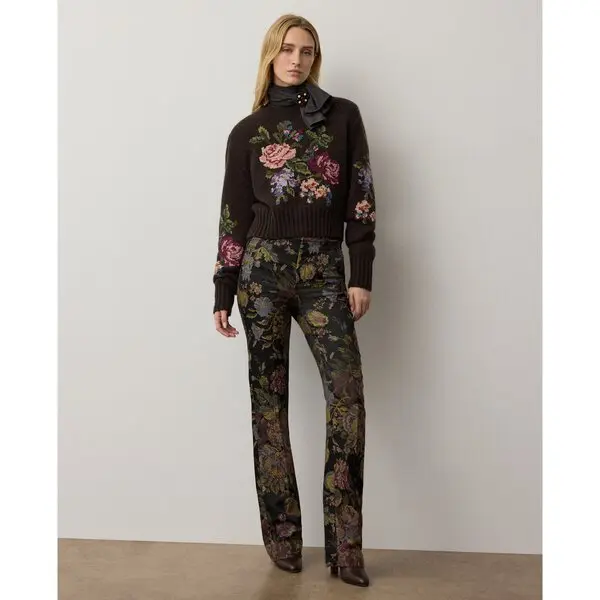 Ralph Lauren Wrigley Ii Floral Jacquard Pant