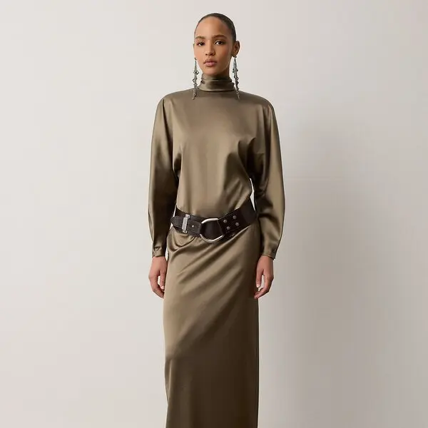 Ralph Lauren Candi Satin Evening Dress