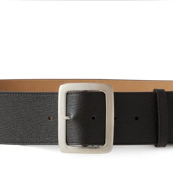 Ralph Lauren Square-buckle Goatskin Wide Belt