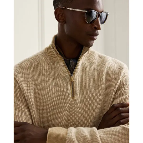 Ralph Lauren Birdseye-knit Cashmere Sweater