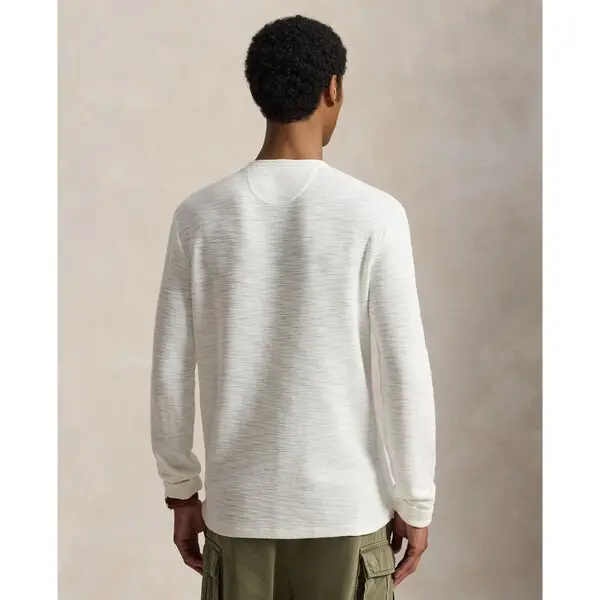 Ralph Lauren Waffle-knit Henley Shirt - Nevis