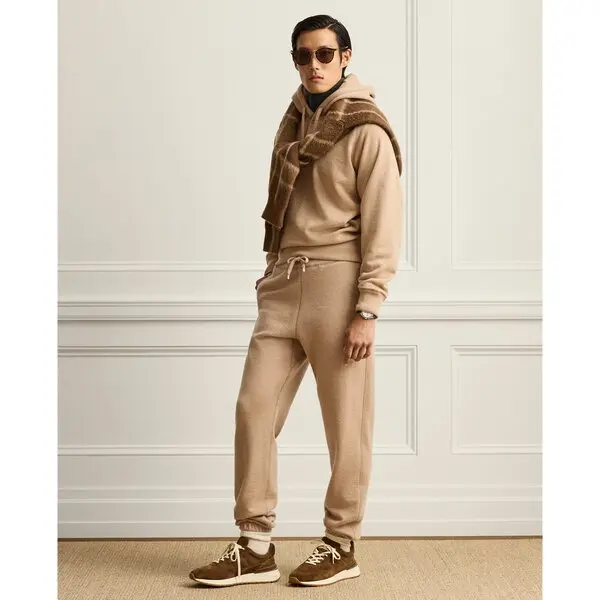 Ralph Lauren Relaxed Fit Wool-cashmere Terry Hoodie