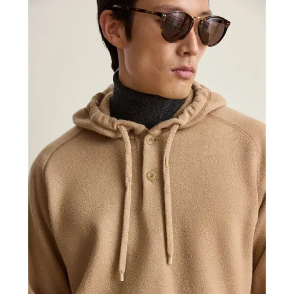Ralph Lauren Relaxed Fit Wool-cashmere Terry Hoodie