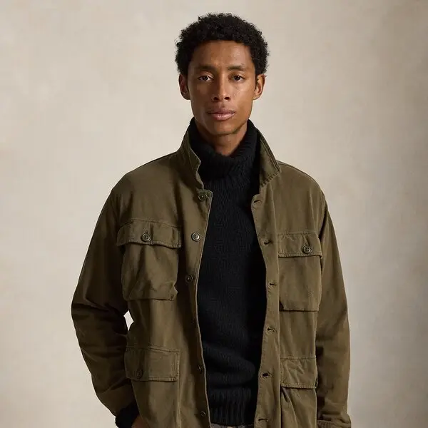 Ralph Lauren Sueded Moleskin Utility Overshirt