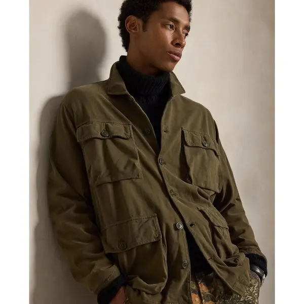 Ralph Lauren Sueded Moleskin Utility Overshirt