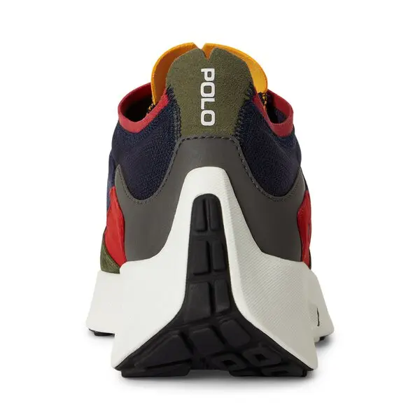 Ralph Lauren Boerum Suede-paneled Knit Sneaker