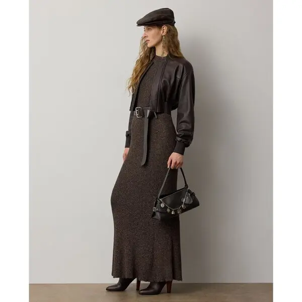 Ralph Lauren Windi Silk-blend Mouliné Day Dress