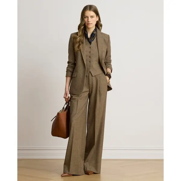 Ralph Lauren Glen Plaid Wool Twill Blazer