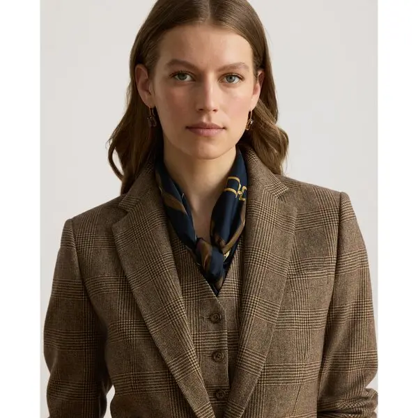 Ralph Lauren Glen Plaid Wool Twill Blazer