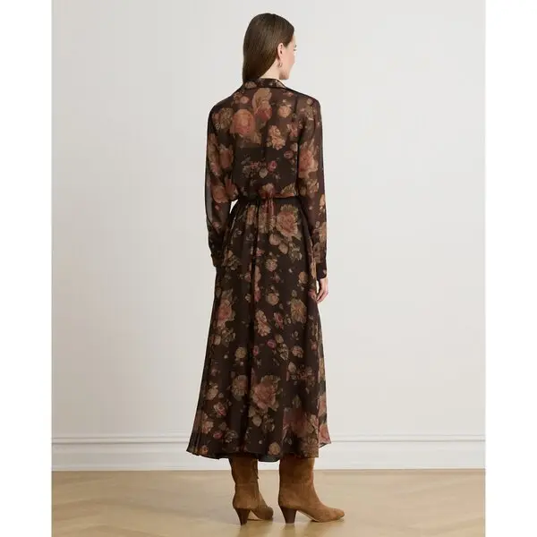 Ralph Lauren Floral Chiffon Shirtdress