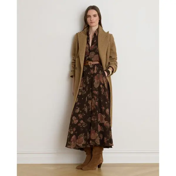 Ralph Lauren Floral Chiffon Shirtdress