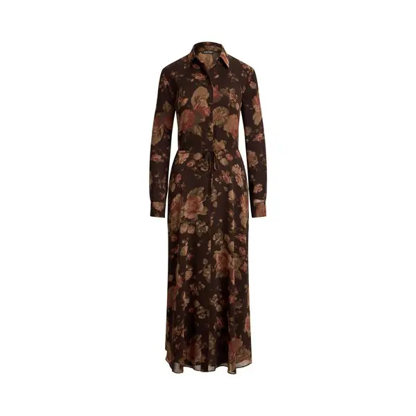Ralph Lauren Floral Chiffon Shirtdress