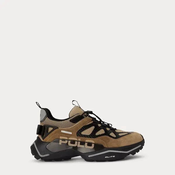 Ralph Lauren Adventure 400 Trail Sneaker - Khaki/camel/black