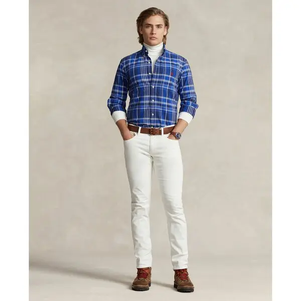 Ralph Lauren Classic Fit Plaid Oxford Shirt