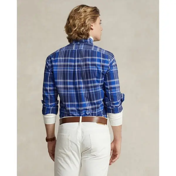 Ralph Lauren Classic Fit Plaid Oxford Shirt