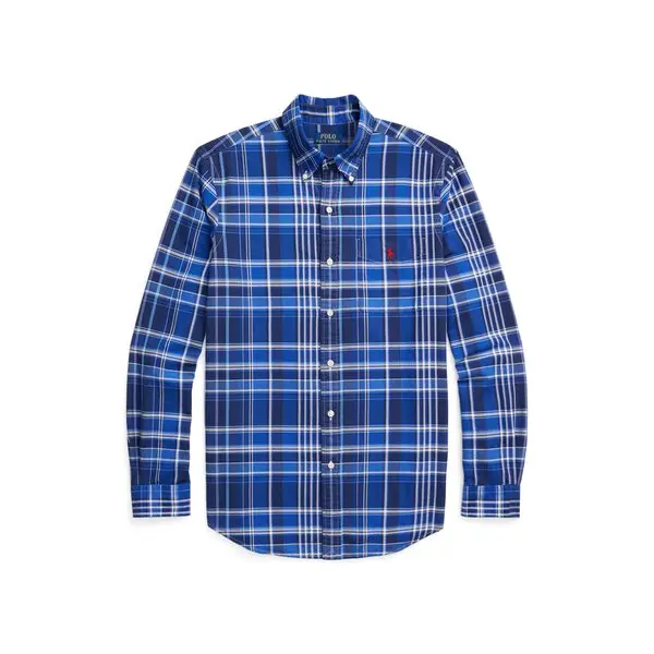 Ralph Lauren Classic Fit Plaid Oxford Shirt