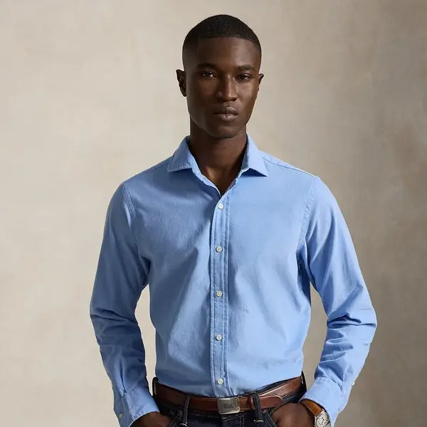 Ralph Lauren Classic Fit Corduroy Shirt - Chambray Blue