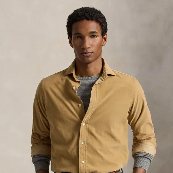 Ralph Lauren Classic Fit Corduroy Shirt - Classic Camel