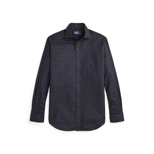 Ralph Lauren Classic Fit Checked Twill Shirt - Black Forest Multi